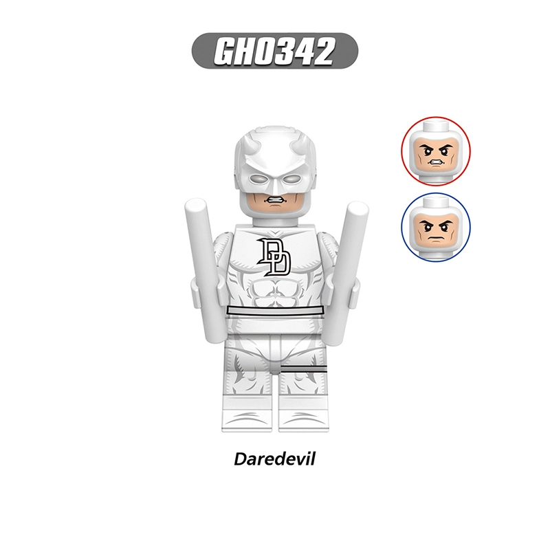 DC Marvel Comics Punisher Daredevil Bricks Compatbles Minifigs