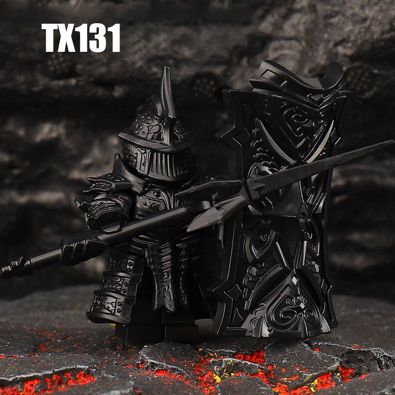 Medieval Series Demon's Souls Minifigs Tower Knight Bricks Compative White