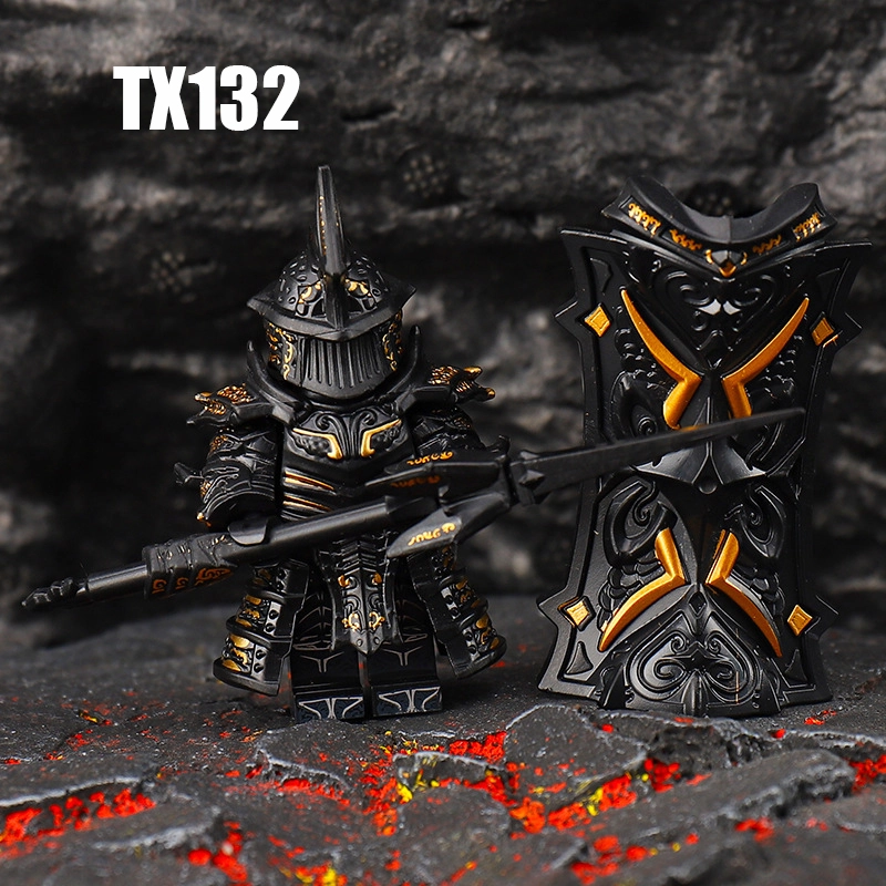 Medieval Series Demon's Souls Minifigs Tower Knight Bricks Compative White