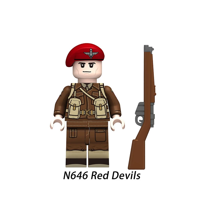 WW2 British Infantry Sas Gunner Minifigs Bricks Compatible