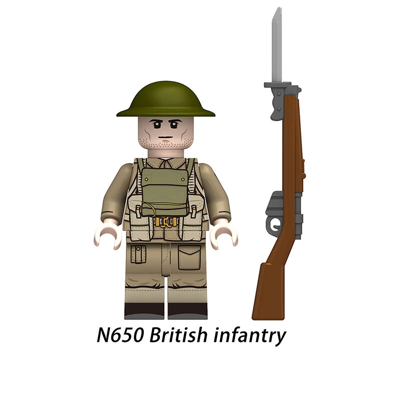WW2 British Infantry Sas Gunner Minifigs Bricks Compatible