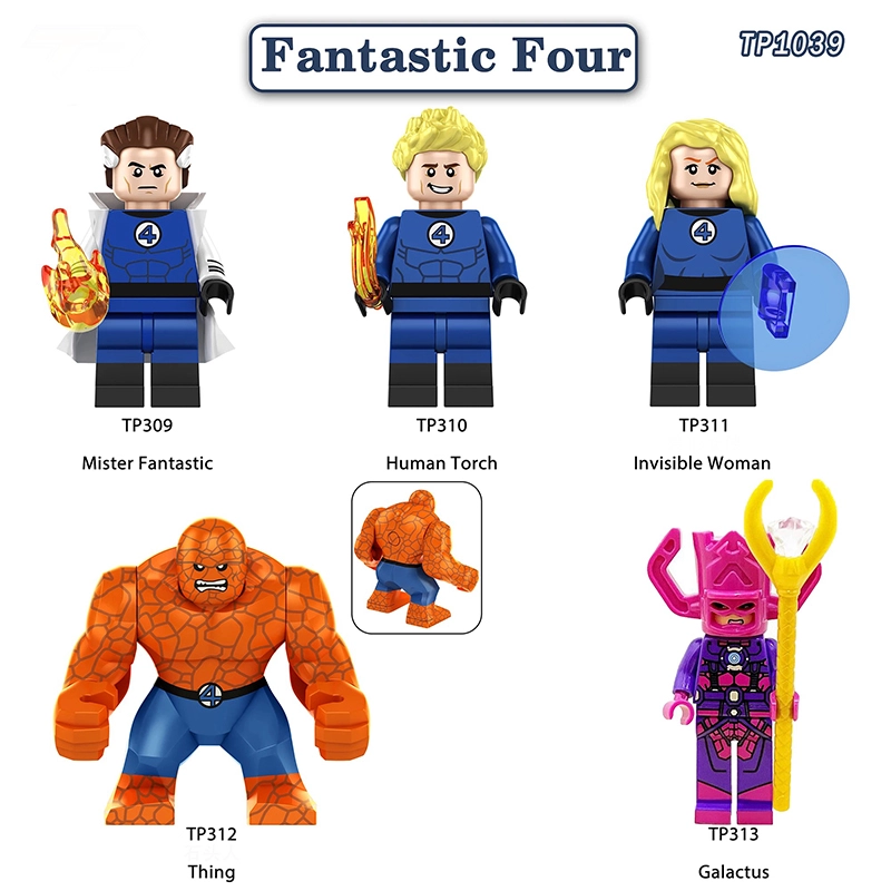 TP1039 Marvel DC Fantastic Four Mister Fantastic Minifigs Action Figure ...