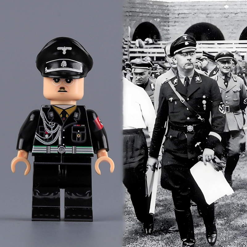 German Office MinifigsReichsführer-SS UV Printed Heinrich Himmler Bricks
