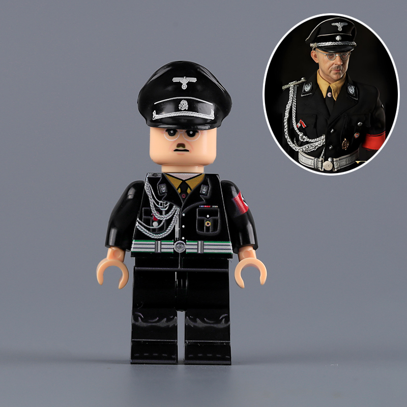 German Office MinifigsReichsführer-SS UV Printed Heinrich Himmler Bricks