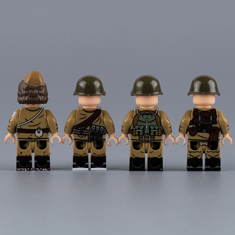 Military Mosin-Nagant Rifle Soviet Soliders Action Figures Bricks