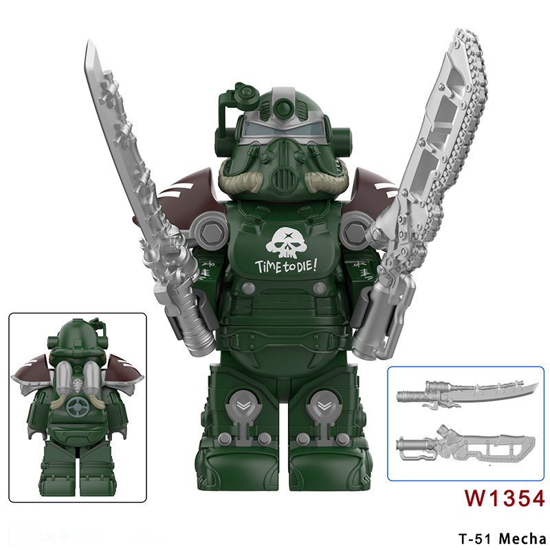 Game radiation robots Power Armor Figure Toys War Motorcycle Kids Gifts