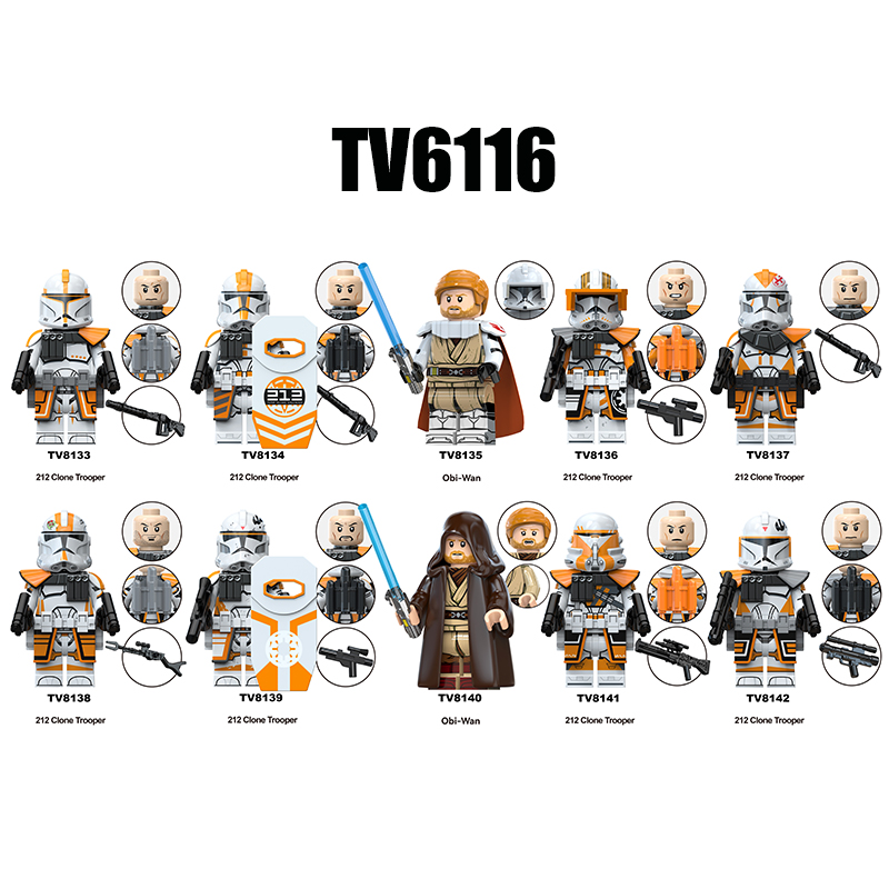 Star Wars Series Minifig Bricks Luke Palpatine Trooper Spark Children