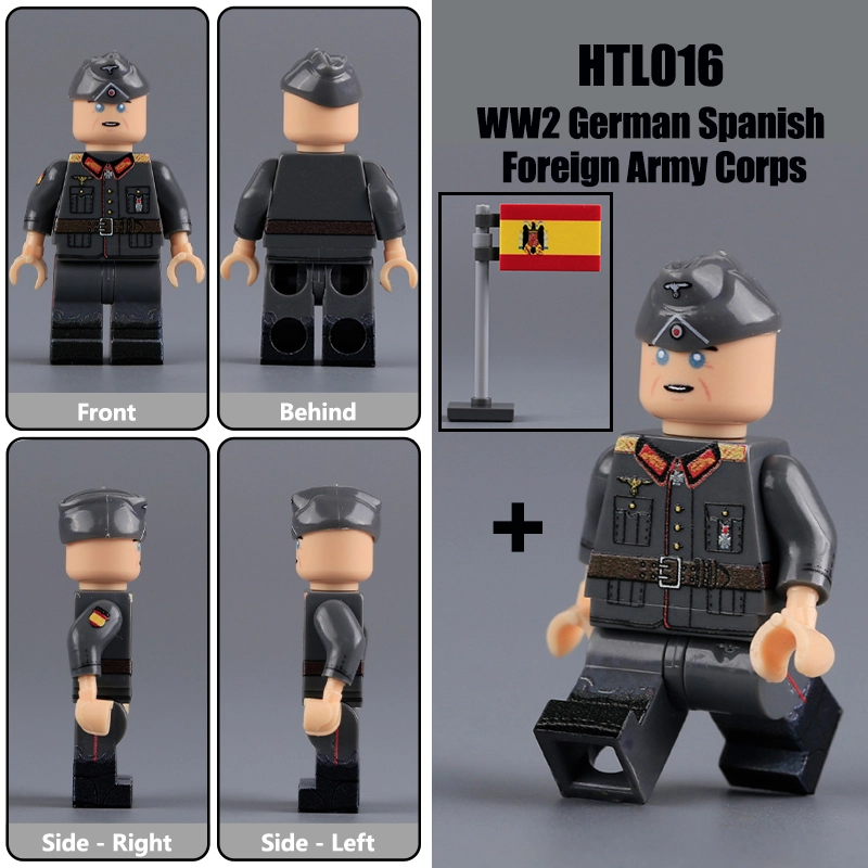 WW2 German Office SS formal dress officer Minifig Bricks Compatible