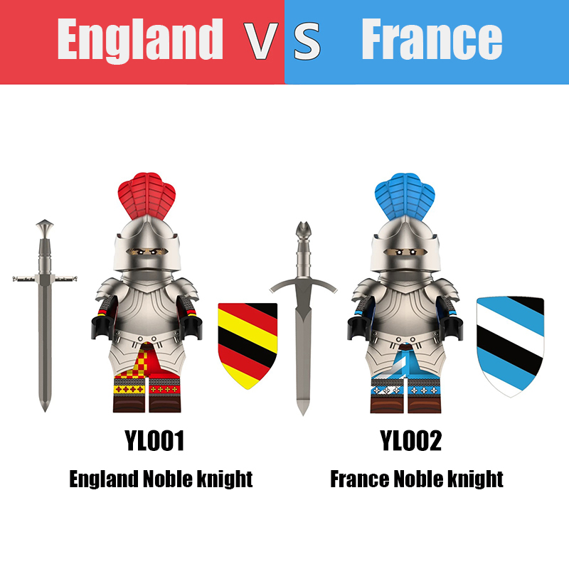Medieval Knight England Noble Knight France Weapon Compatible