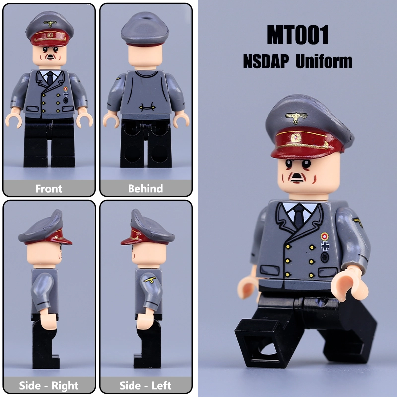 German NSDAP Uniform Hitler Minifigs Bricks Accessories Parts Compatible