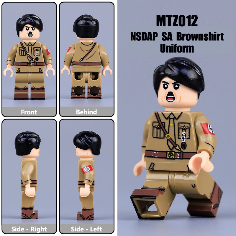 German NSDAP Uniform Hitler Minifigs Bricks Accessories Parts Compatible