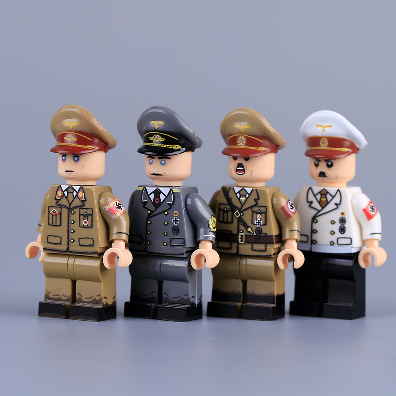 German NSDAP Uniform Hitler Minifigs Bricks Accessories Parts Compatible