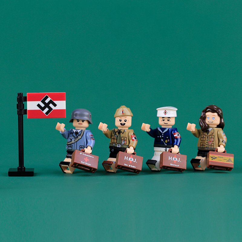 WW2 League of German Maidens German Solider Bricks War Military Compatible