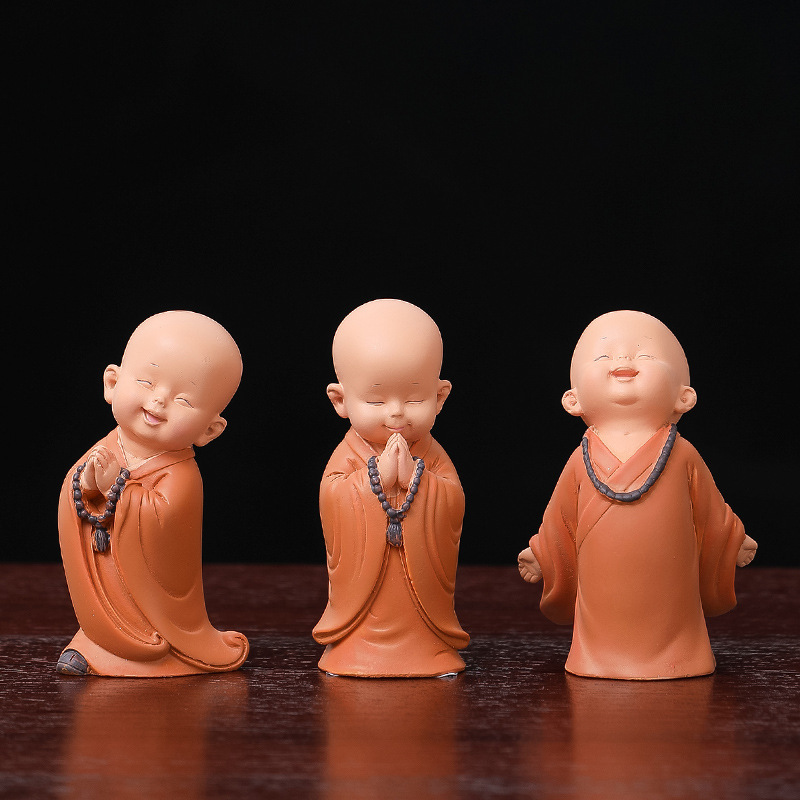 Three Monk Desktop Ornaments Decoration