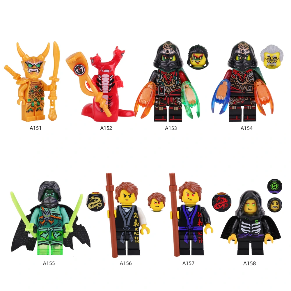 Ninja Phantom Games Bow Arrow Minifigs Bricks Army Soldiers Helmet Hammer