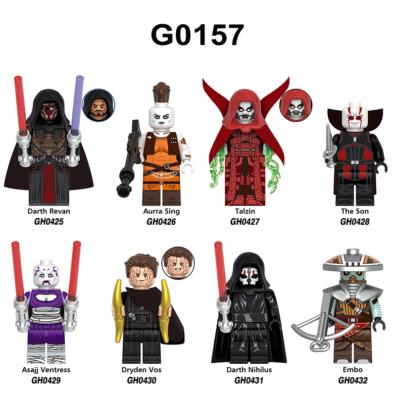 Star Wars Asajj Ventress Army Minifigs Bricks Compatbles Minifigs