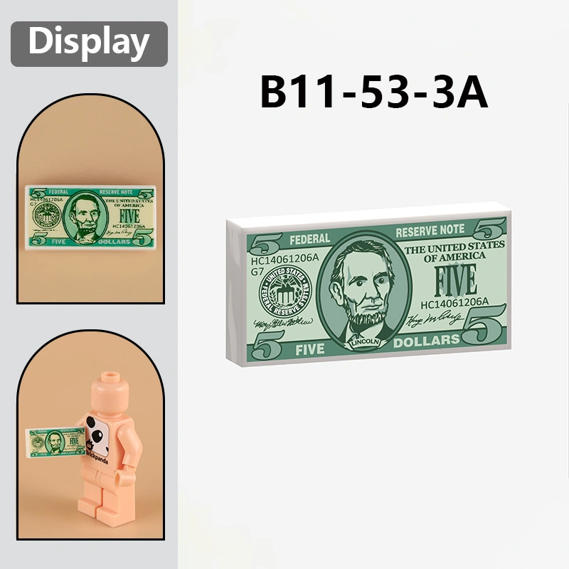 City Series Supermaket Printed Bricks DIY Compatible Market Price Toys