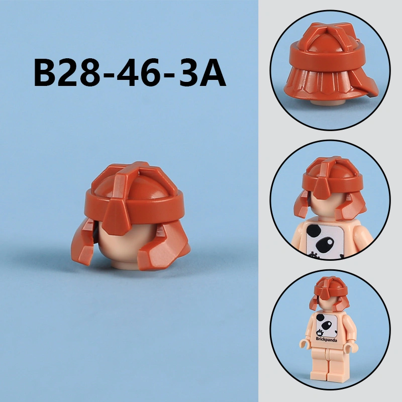 Moc Meatball head Hat Soldier Helmet Accessories Parts Compatible