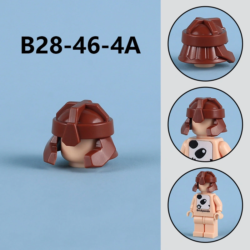 Moc Meatball head Hat Soldier Helmet Accessories Parts Compatible