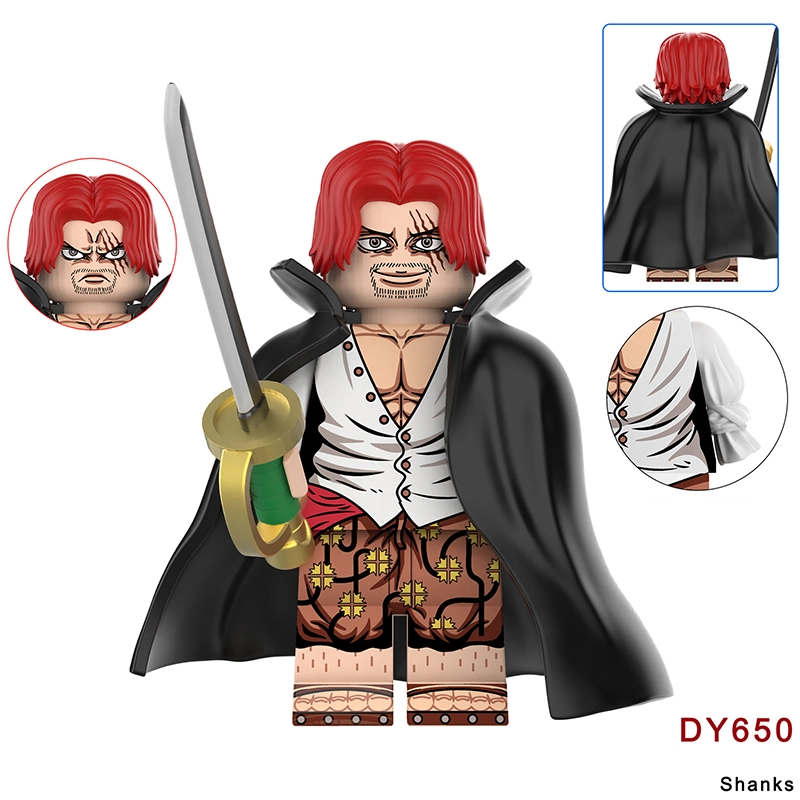 One Piece Series Luffy Ace Mini Anime Dracule Mihawk Bricks Compatible