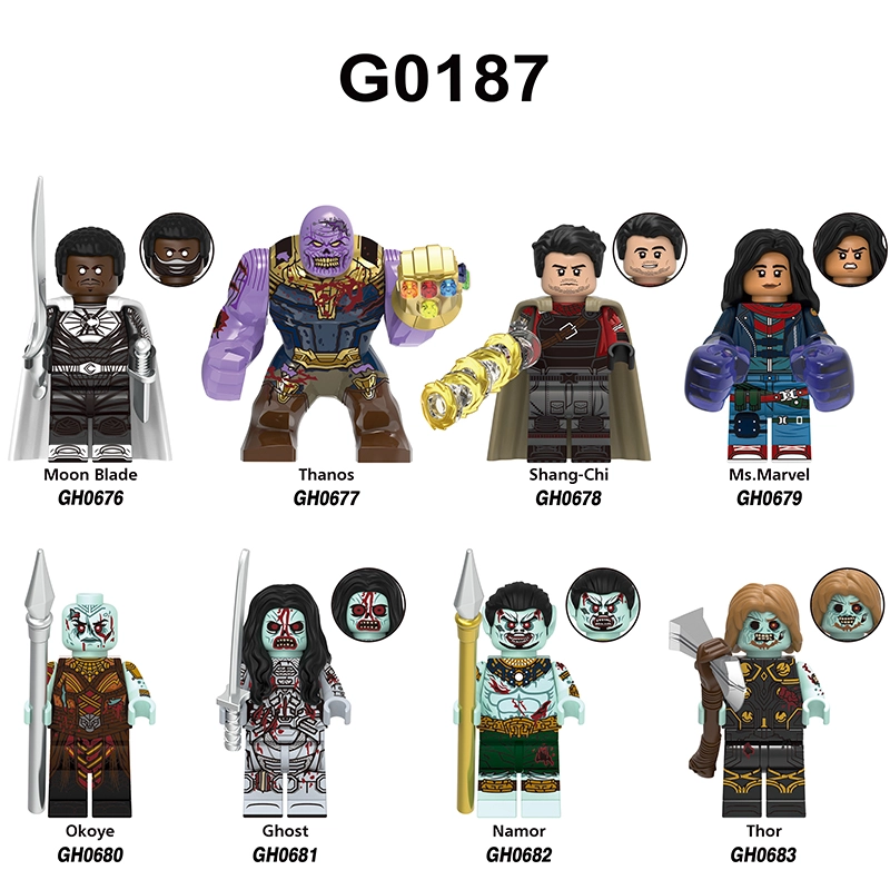 Super Heroes Marvel Avengers Zombie Minifigures Building Blocks Captain ...