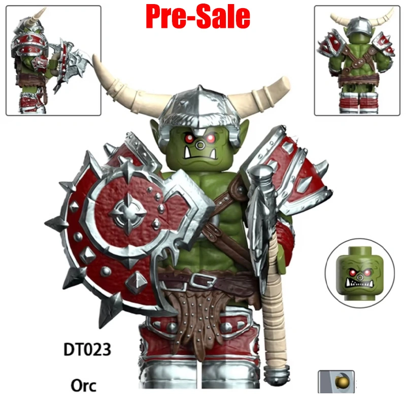 Hobbit Series Minifig Accessories Weapon Helmet Orc Solider Brick ...
