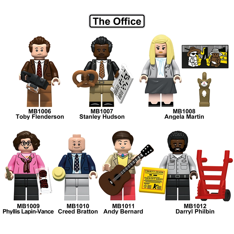 American Film The Office Dwight Schrute Action Figure Bricks Compatible