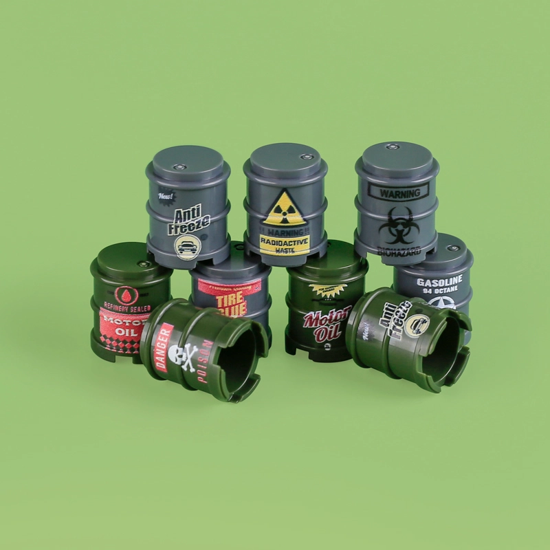 MOC Part Green Petrol Drum 2x2 Military Scene Accessories Compatible
