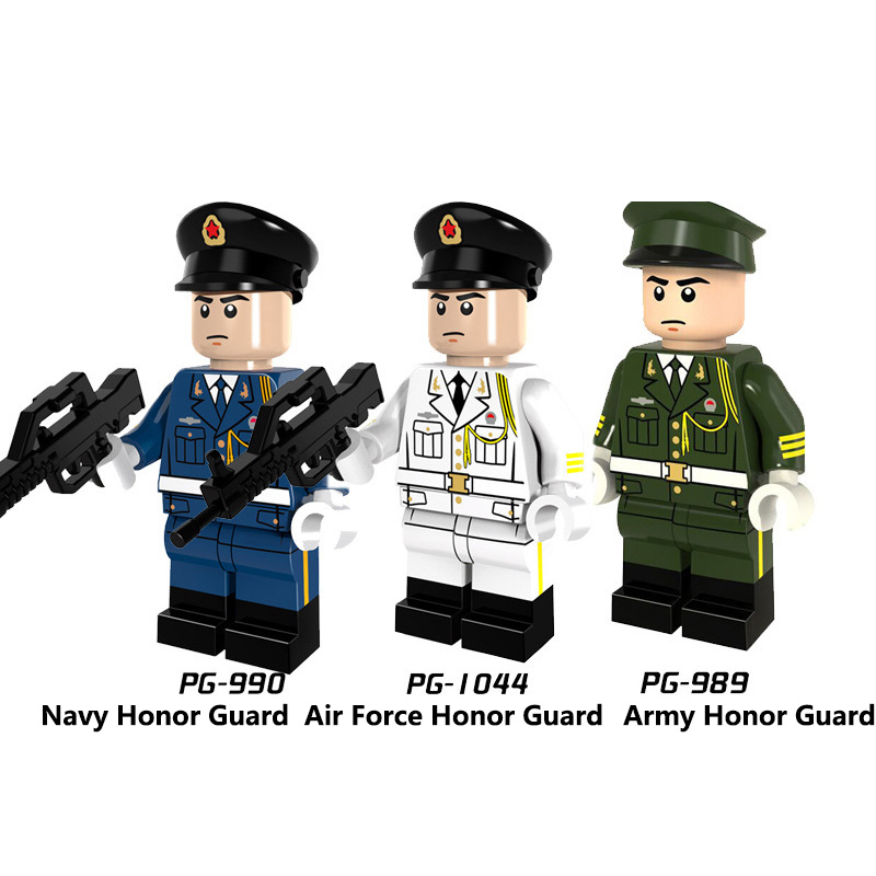 Tri-Service Honor Guard Police Air Force Honor Guard Accessories Bricks ...