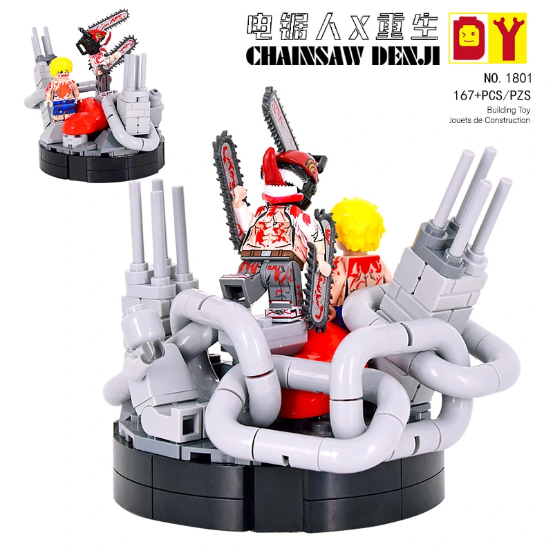 Chainsaw Man Minifigures Bricks Cartoon Action Mini Figures MOC Toys