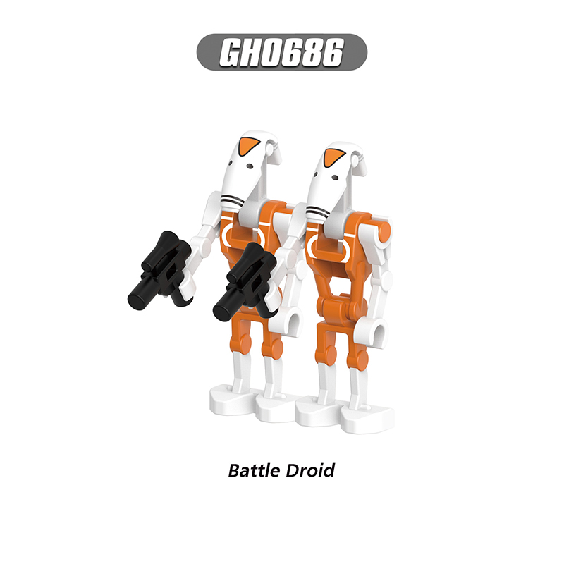 C009-014 Star Wars Minifigures Building Blocks Battle Droid Super ...