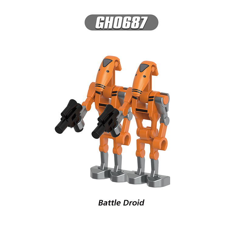 C009-014 Star Wars Minifigures Building Blocks Battle Droid Super ...