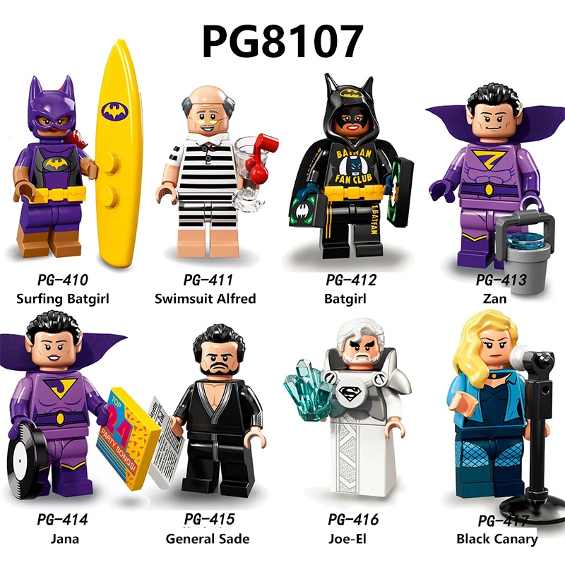 Superheroes DC Movie Nicker Furry Minifigs Happy Hagon Kids Bricks
