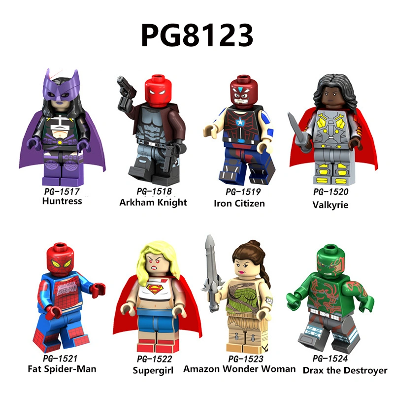 Superheroes DC Movie Nicker Furry Minifigs Happy Hagon Kids Bricks