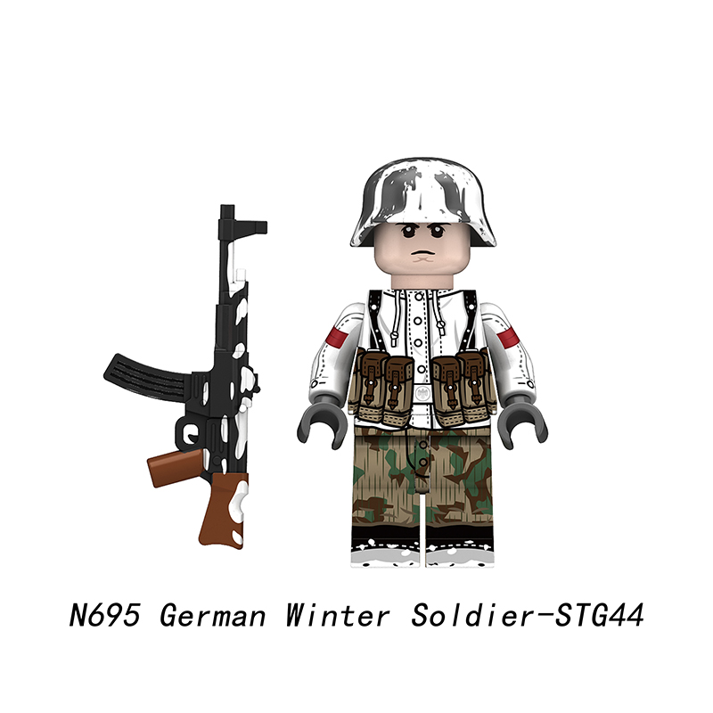 Military German Snow Solider MP40 officers 98K Minifigs Bricks Kits ...