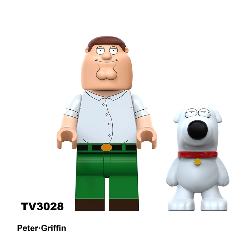 Glen Quagmire Joe Cleveland Brown Building Blocks Compatible