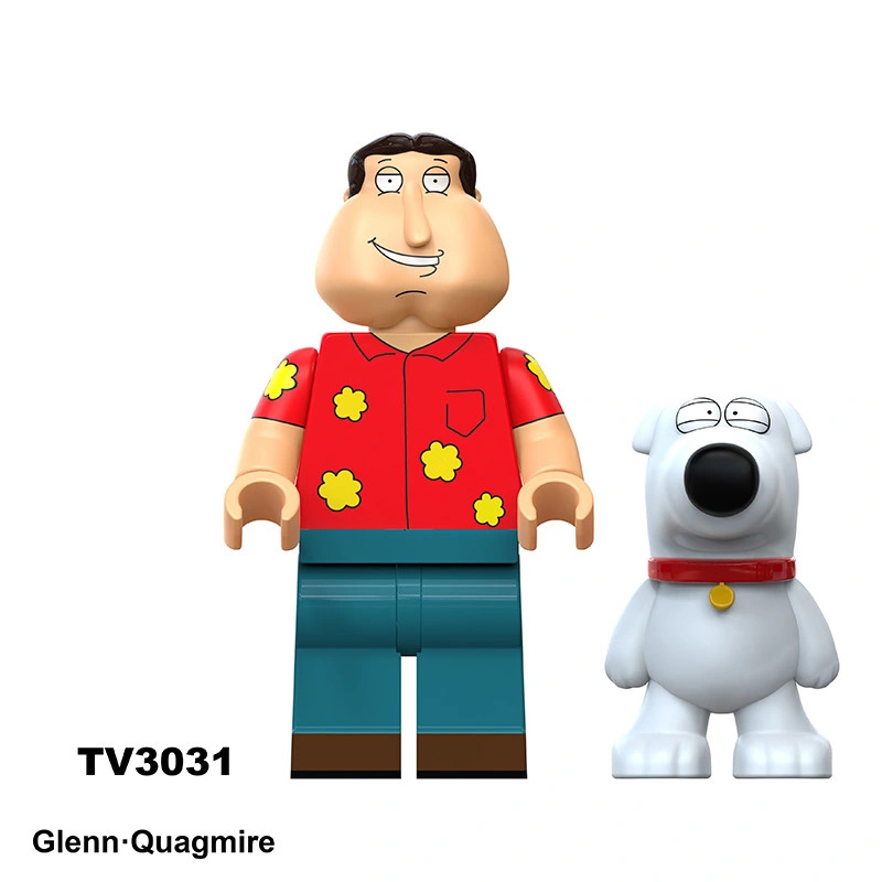 Glen Quagmire Joe Cleveland Brown Building Blocks Compatible