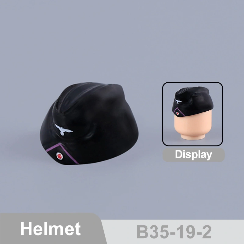 WW2 Germany General Caps Army Weapons Soldier Minifigs Helmets Bricks