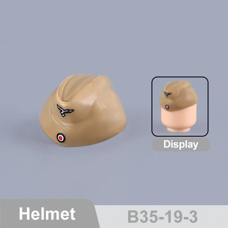 WW2 Germany General Caps Army Weapons Soldier Minifigs Helmets Bricks