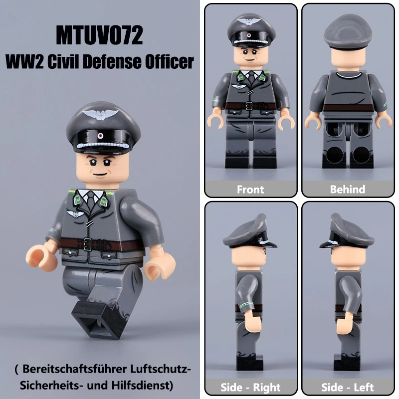 WW2 German Non-Combat Units Railway Signal Supervisor Minifigs Bricks ...