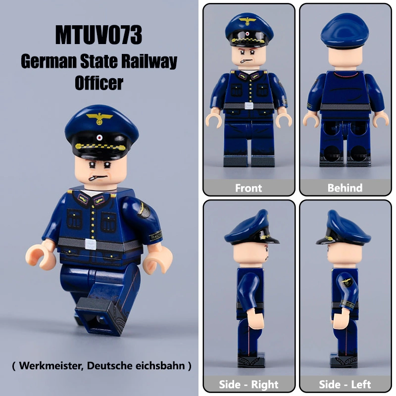 WW2 German Non-Combat Units Railway Signal Supervisor Minifigs Bricks ...