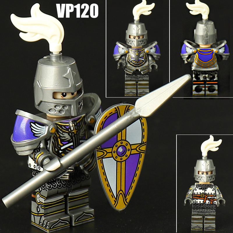 VP120 Medieval Castle Paladin Knight Dragon MOC Bricks Toy