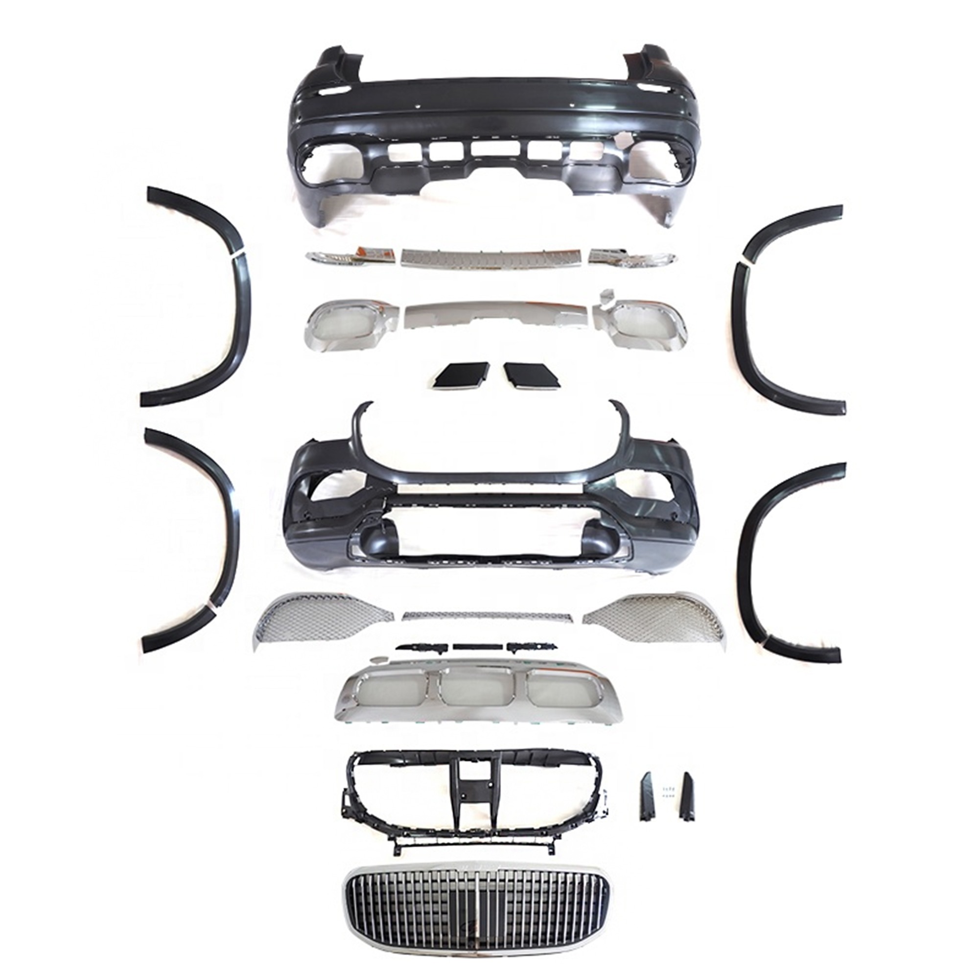 Body kit Maybach with front bumper and front grille with rear bumper ...
