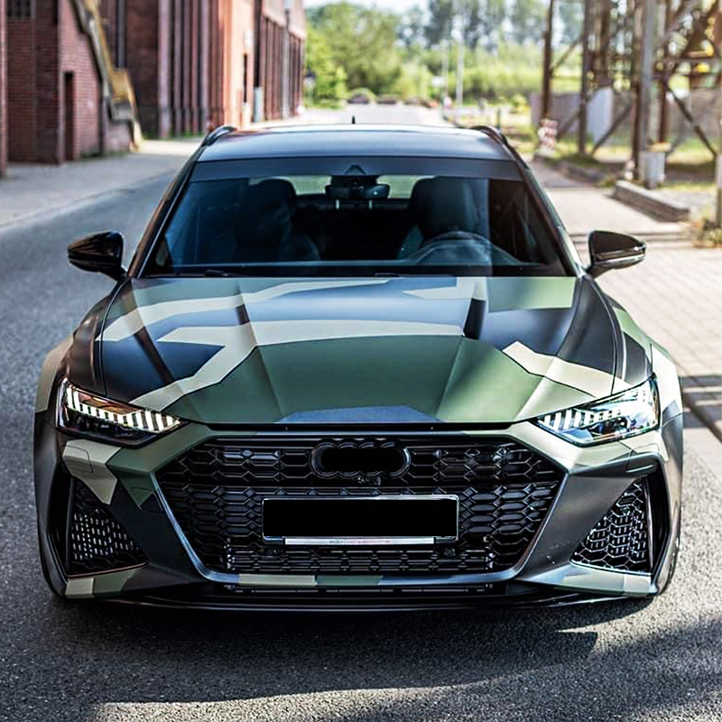 For Audi A6 2019-2020 modified to RS6 style body kit include front ...