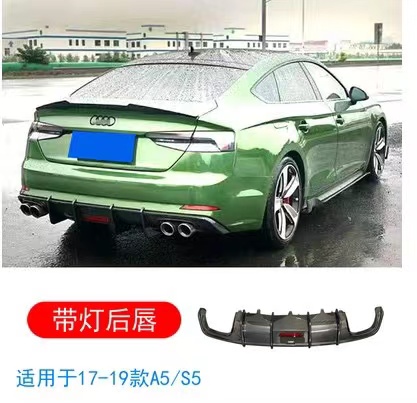 Rear diffuser for Audi A5 S5 2017-2019 carbon fiber rear diffuser with ...