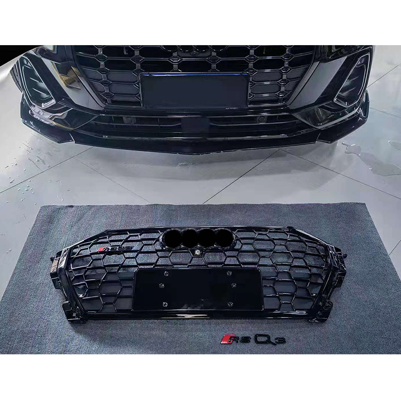 Car grille for Audi Q3 RSQ3 2019-2021 year front bumper upper grille ...