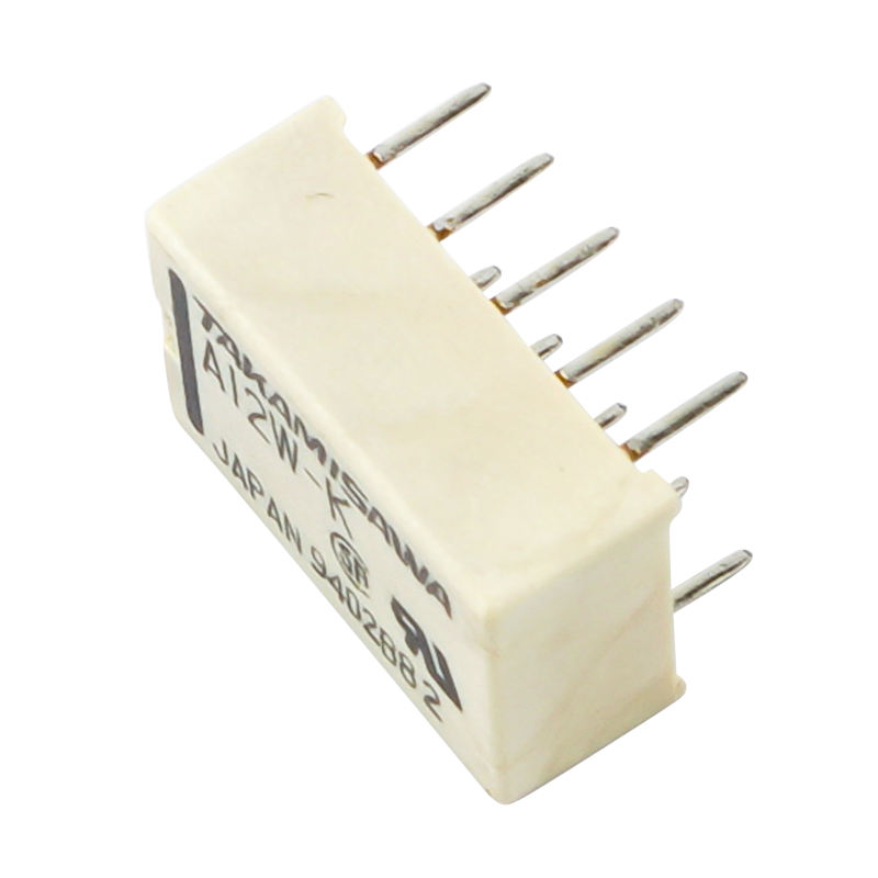 TAKAMISAWA A12W-K TQ2-12V EA2-12 12VDC 2A DPDT THT Signal Relay x 10pcs