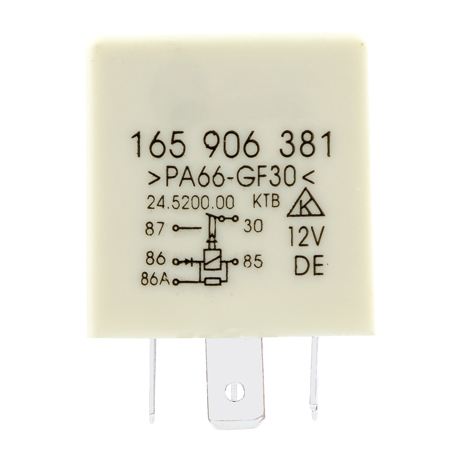 165 906 381 12VDC PA66-GF30 Automotive Relay | Gmoparts.com