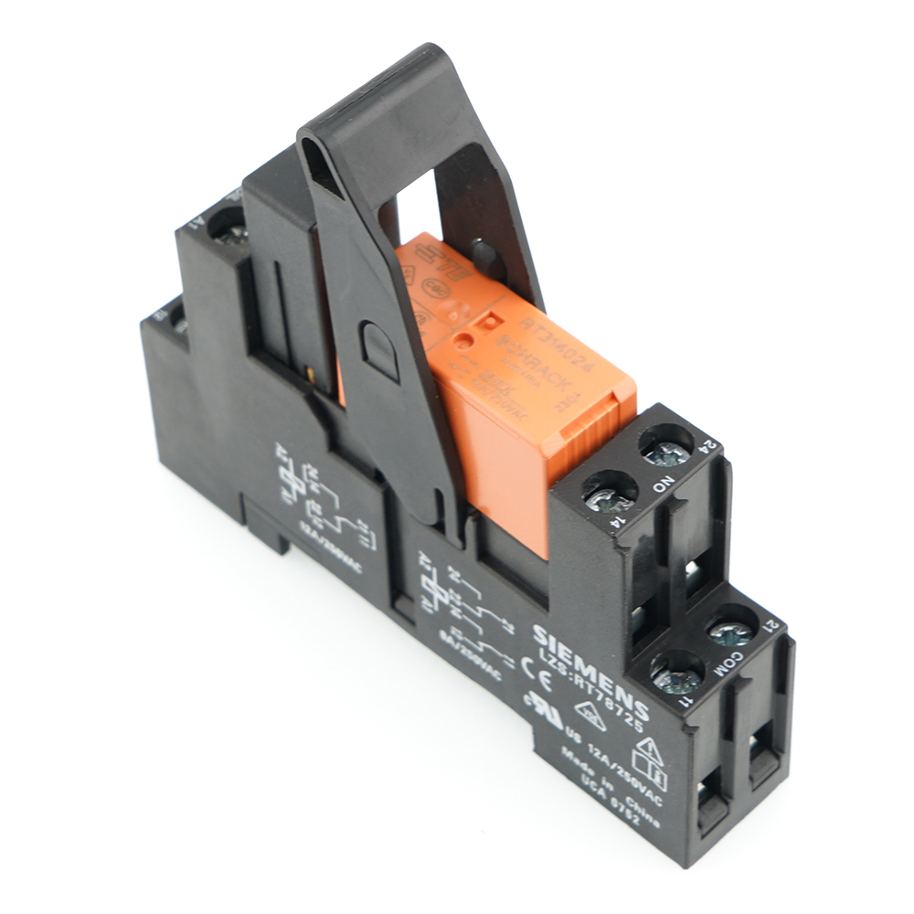 TE RT314024 Power Relay With RT78725 Socket and EM18 6/24VDC