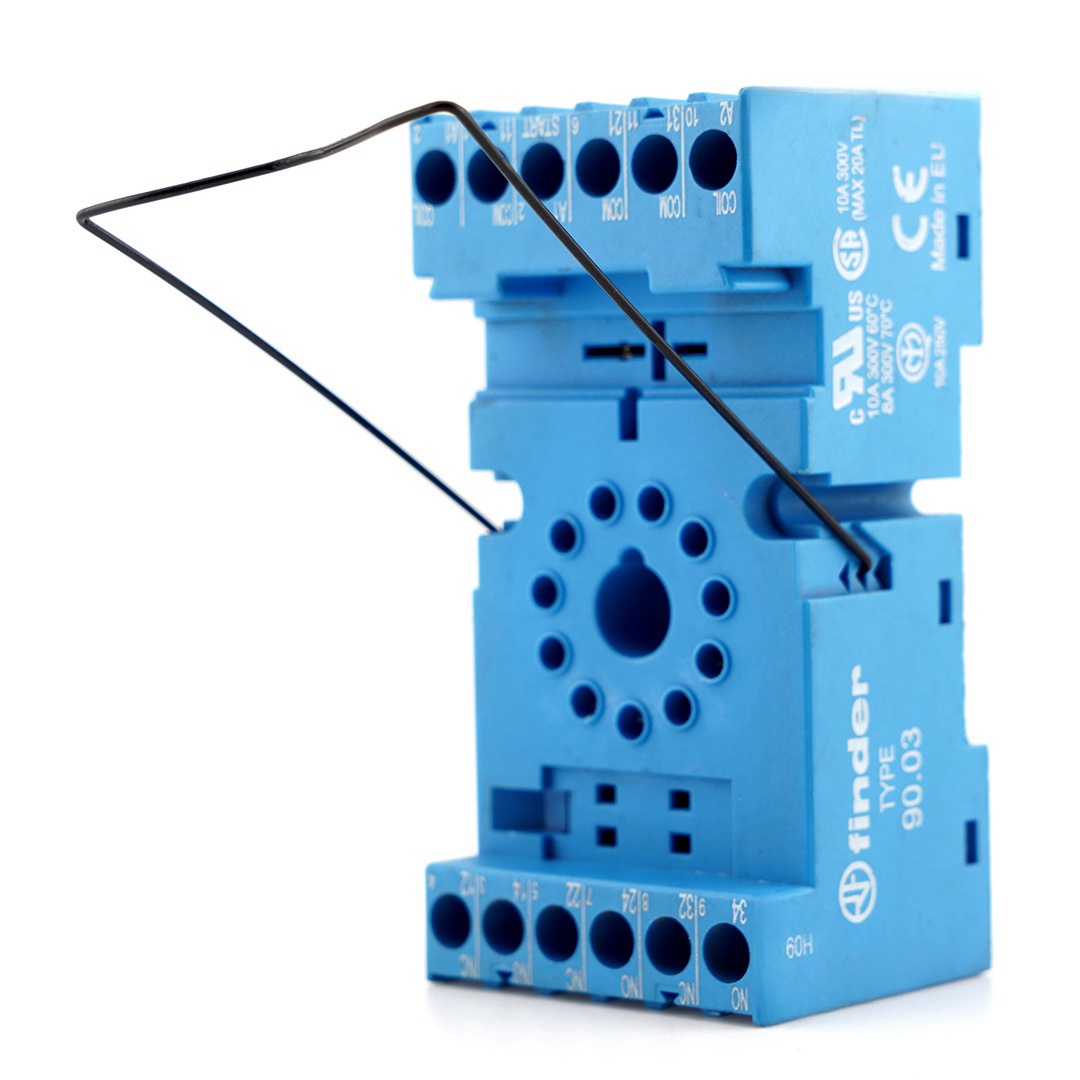 FINDER 90.03 Relay Socket Blue | Gmoparts.com